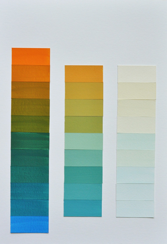 Donna Vercoe Blog: Lesson 3 - Intermixed Complementary Colors