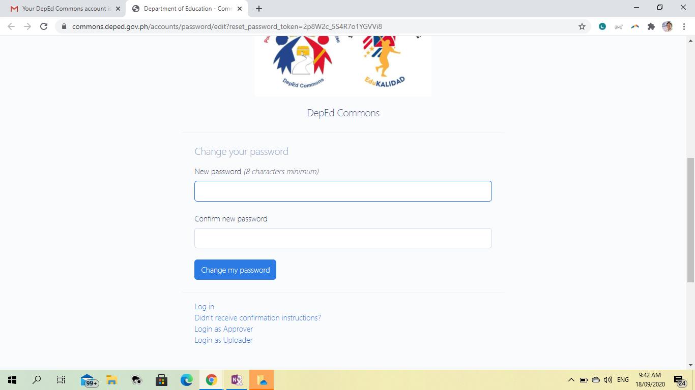 Deped Gmail Account