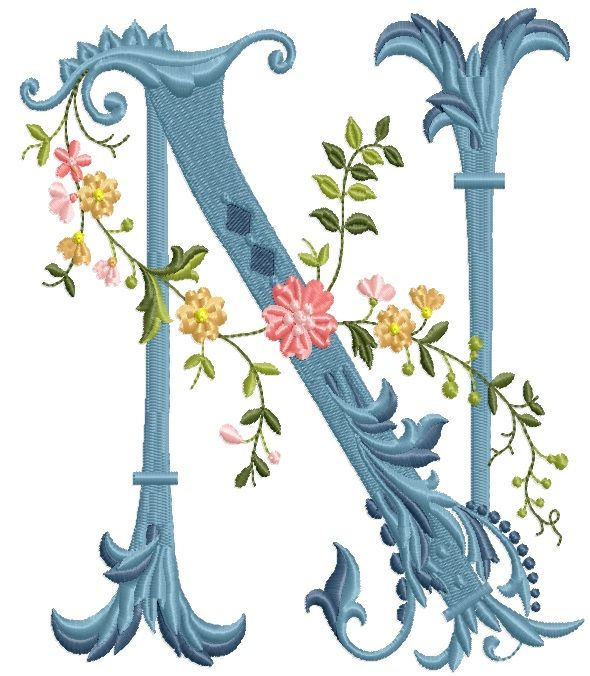 Fancy Letter N Designs - Birthday Letter