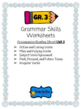 From The Hive: Pearson Reading Street Grammar skills for 3rd grade