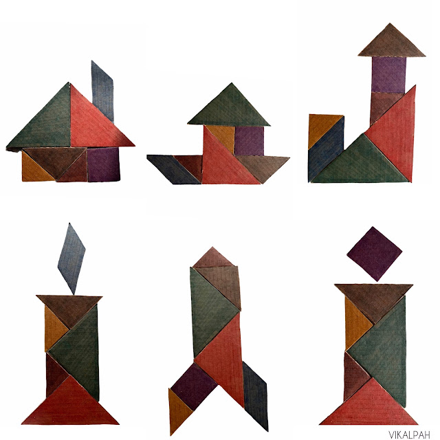 Vikalpah: DIY Tangram puzzle using cardboard