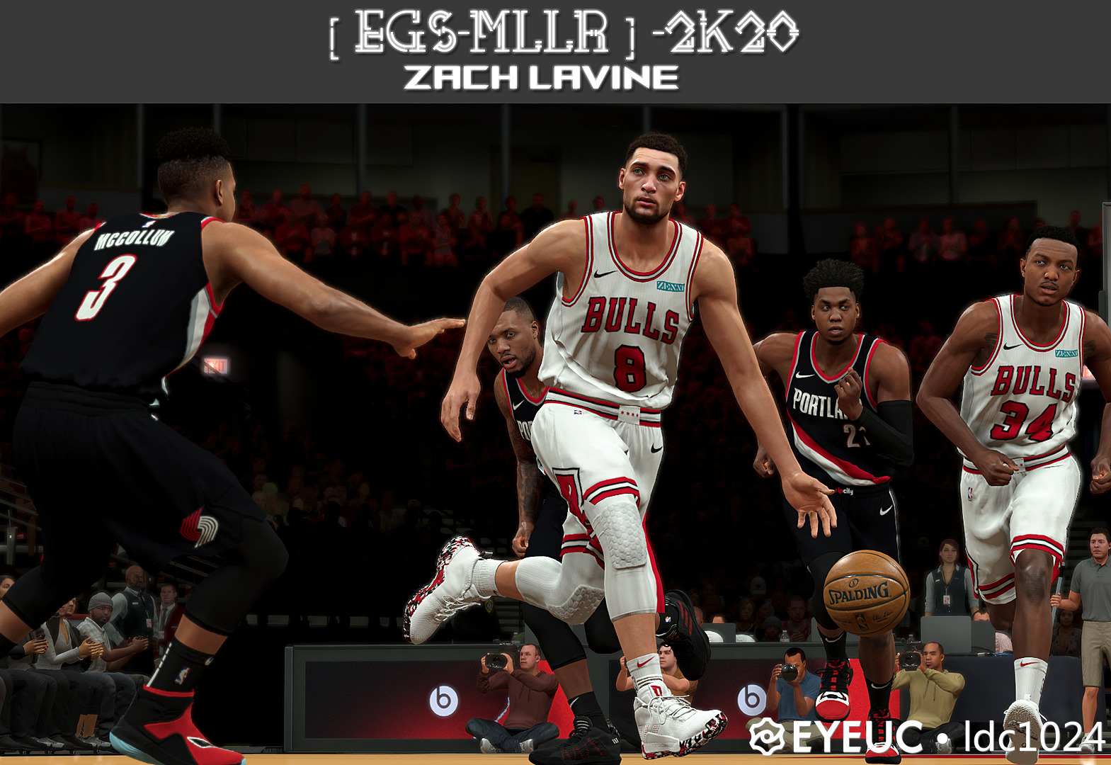 Zach Lavine Cyberface and Body Model By EGS-MLLR