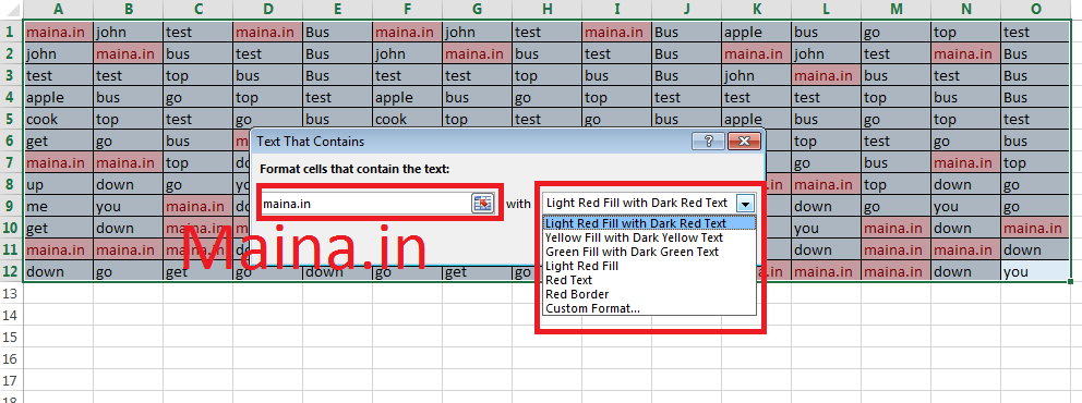 How To Highlight Cells Containing Specific Text