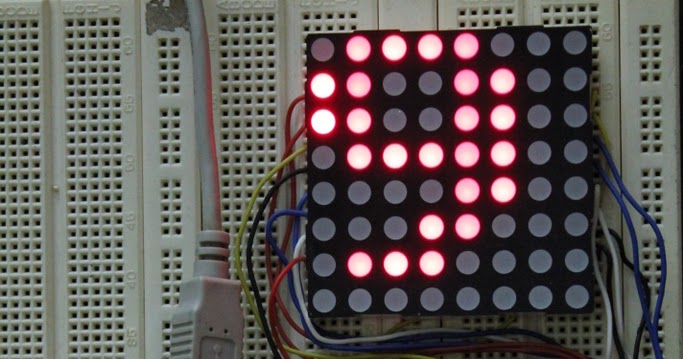 Electronix World - By Asim Khan: Scroll text on 8x8 LED Matrix Display ...