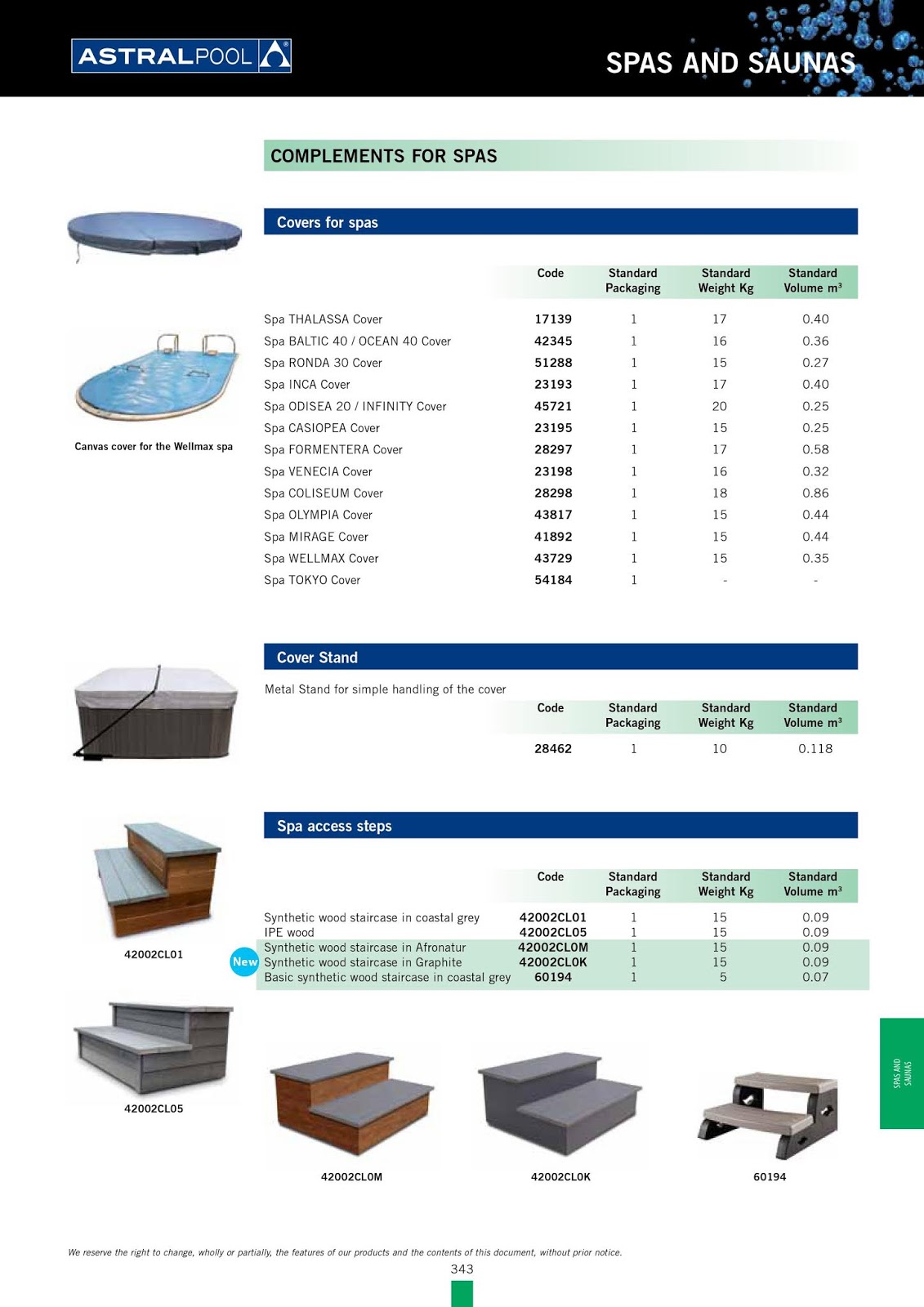 Astral Pool Catalogue 2019: SPA AND SAUNAS