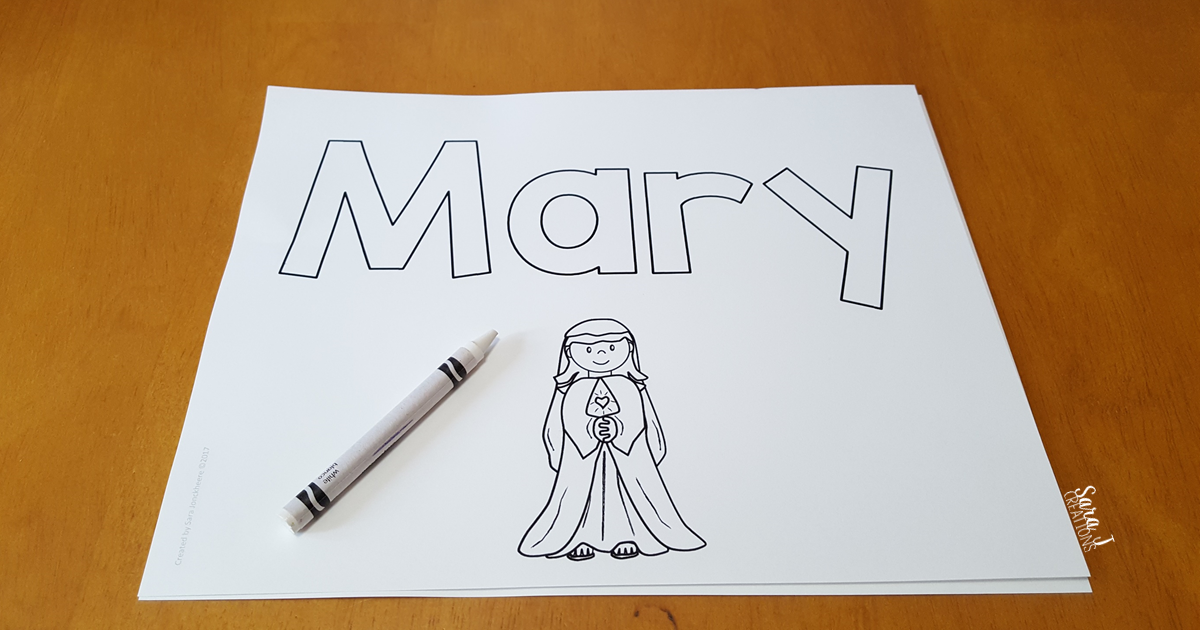 Mother Mary Book Review and Craft | Sara J Creations