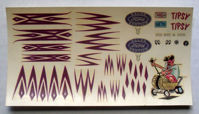 Just A Car Guy: 1960s Vintage AMT decal sheets, and other mid to late ...