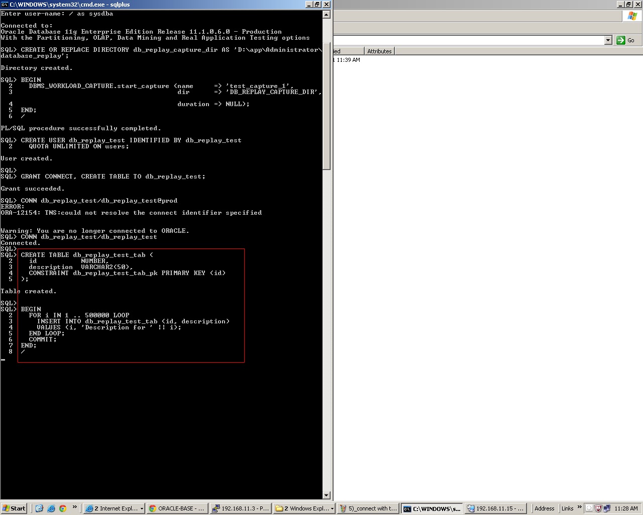 Saugat Chatterjee's Oracle DBA blogs