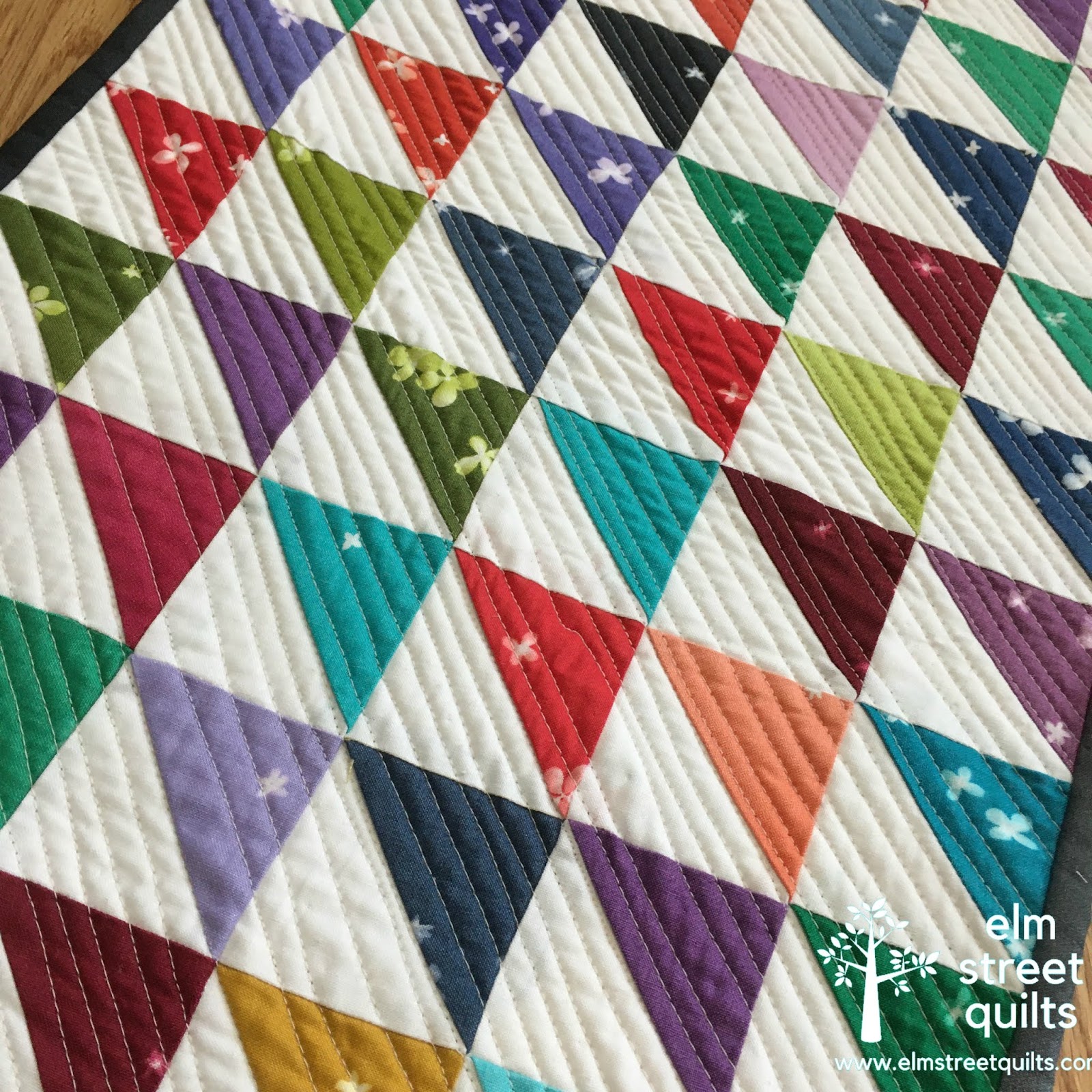 HST Scrappy Table Runner | Elm Street Quilts