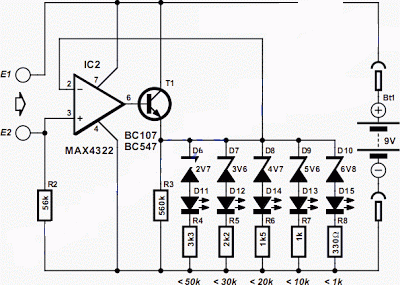 Simple Multiple Continuity Tester | Digital Free Elec Circuits Diagram