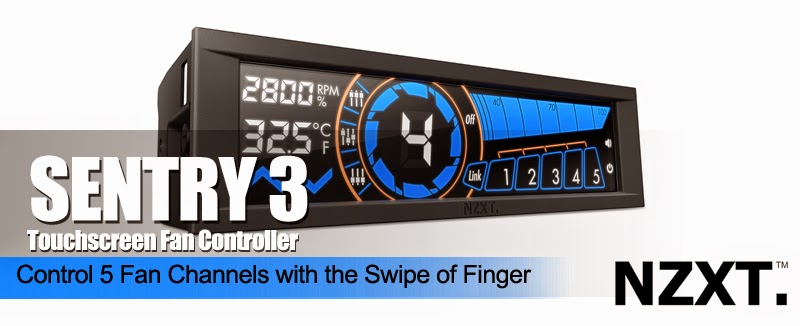 NZXT Introduces the Sentry 3 Touchscreen Fan Controller
