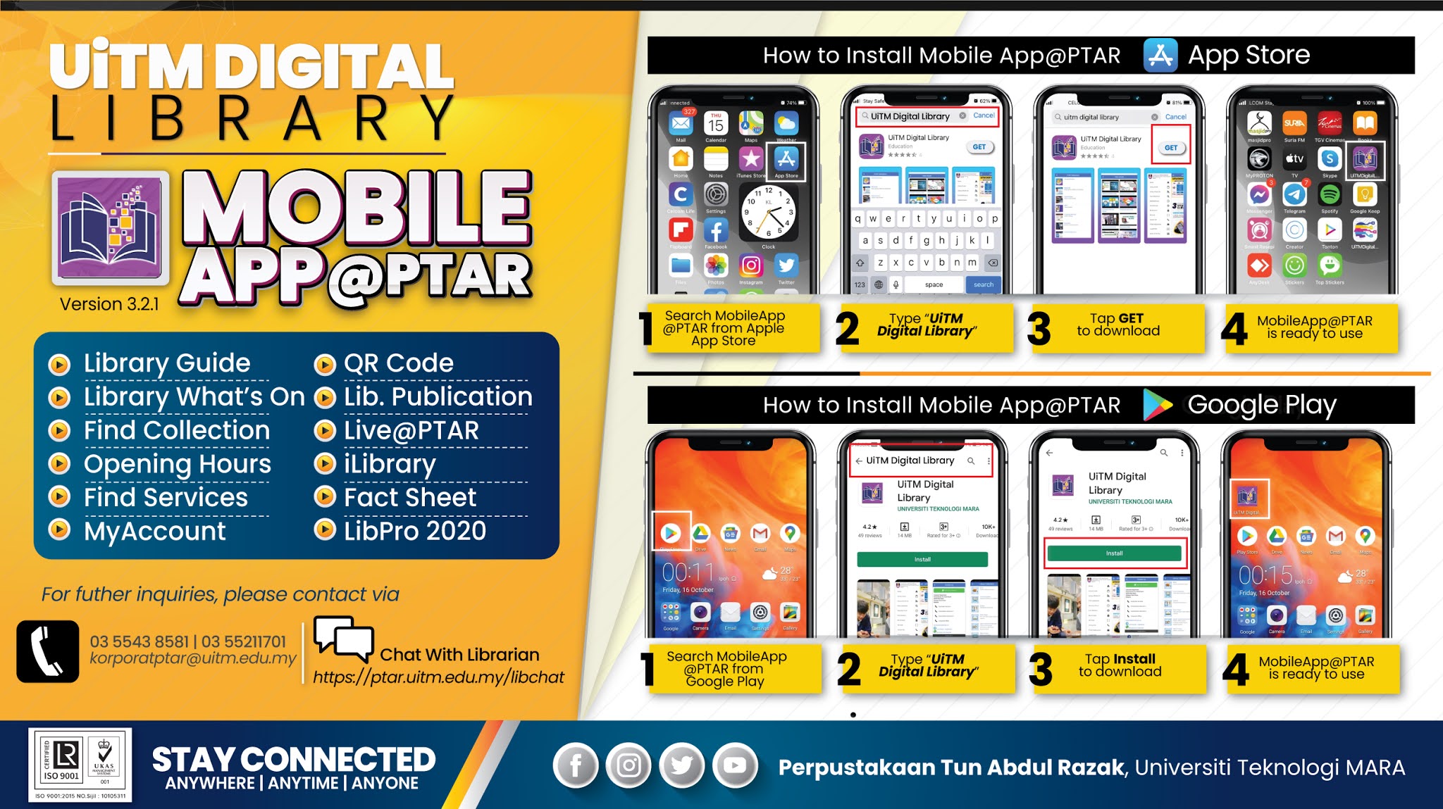 UiTM Digital Library - Mobile App@PTAR - Perpustakaan UiTM