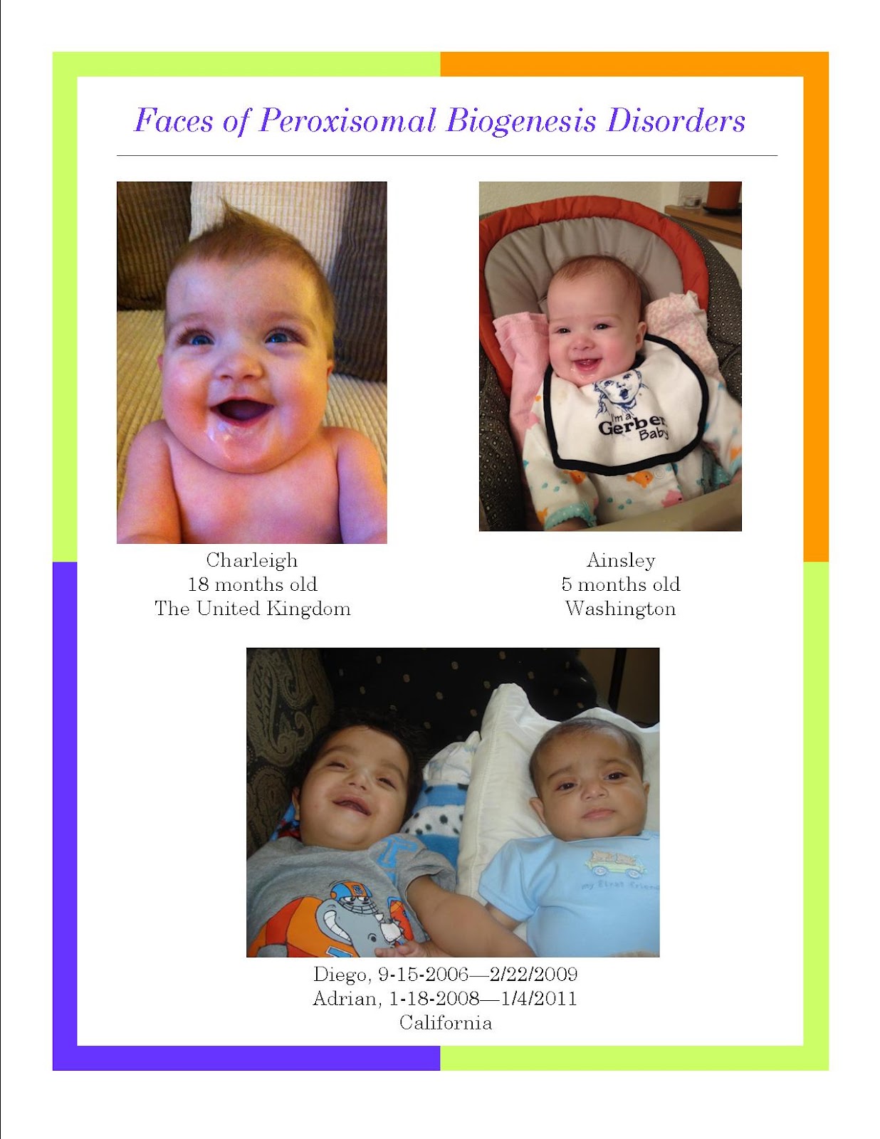 Faces of Peroxisomal Biogenesis Disorders