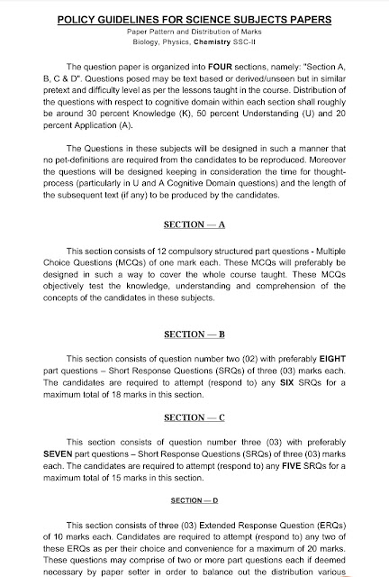 Fbise class 10 Physics model paper new with pattern- Book download ...