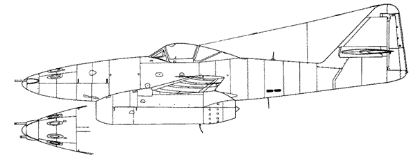 Luftwaffe Lovers: Set of 52 drawings of Messerschmitt Me262 Swalbe