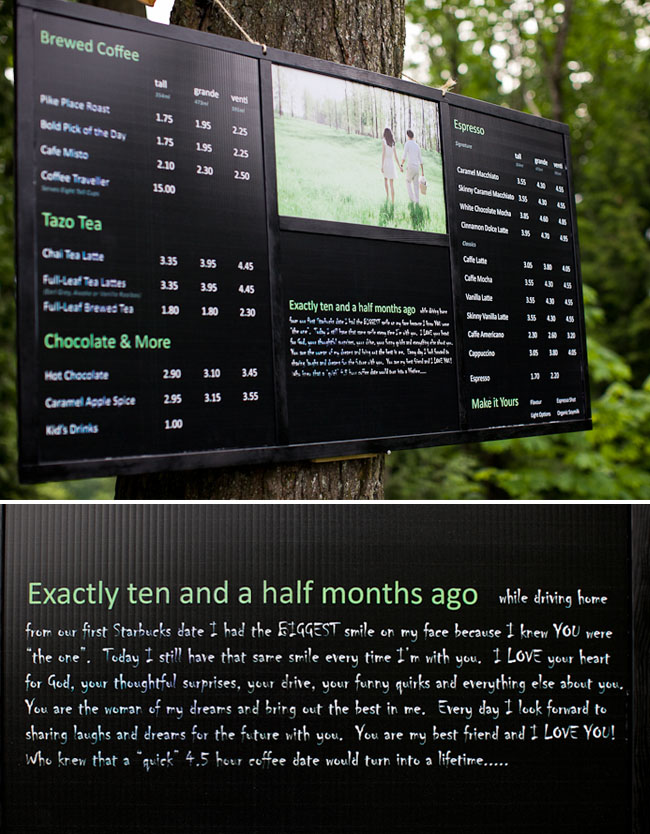 Starbucks Proposal - Too Cute! - Saffron Avenue