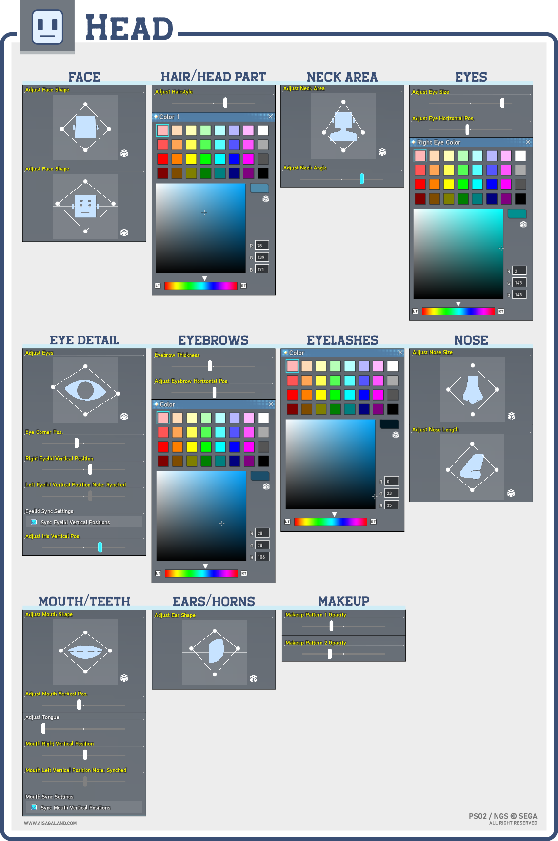 PSO2 NGS Character Creation - Custom #12 - Aisaga Land