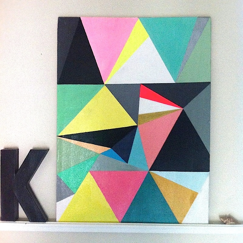 A faire soi-même Tableau triangles - Valy's blog