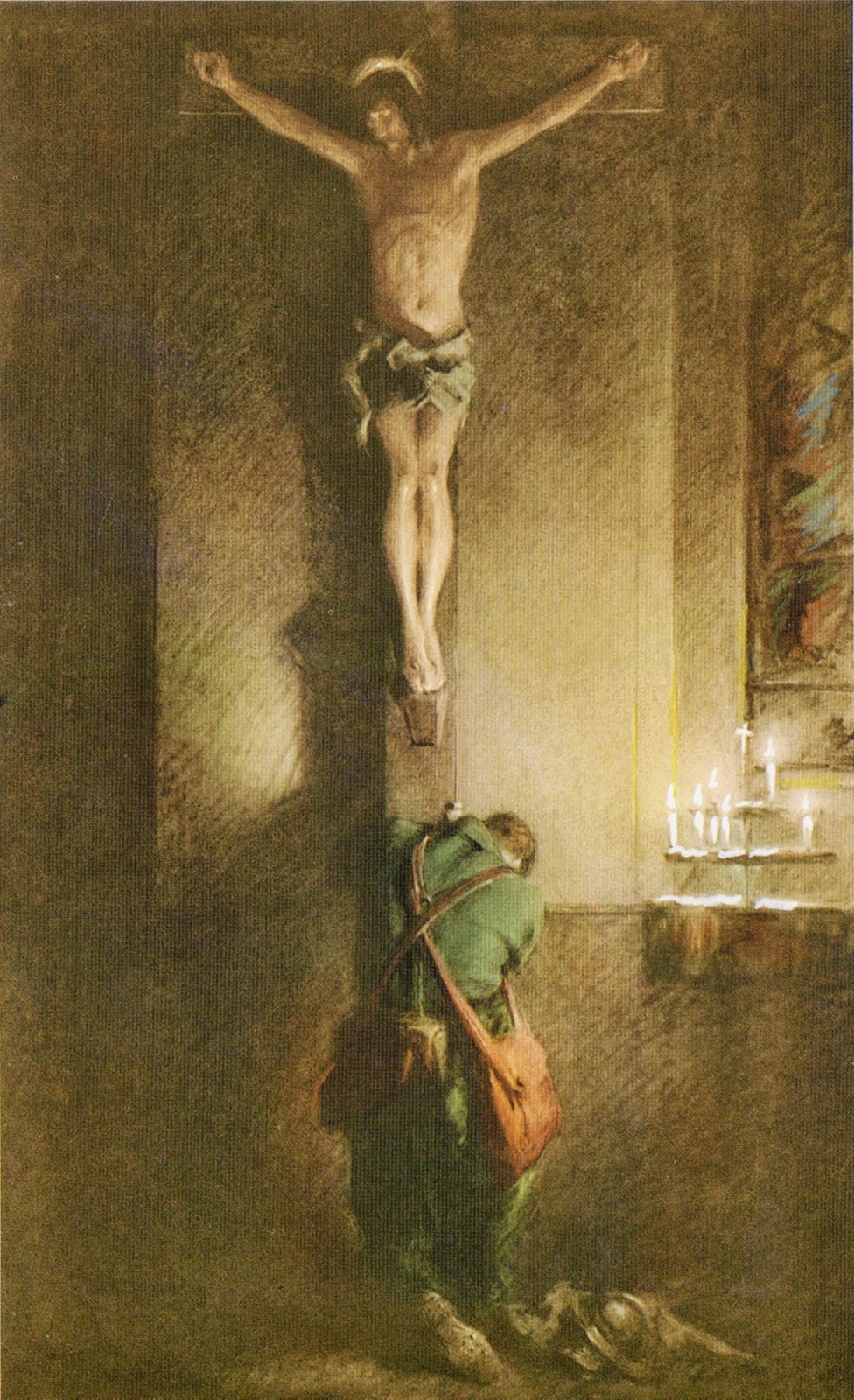 The Rosary Lady: Prayer Before A Crucifix