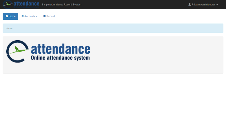 Simple Attendance Record Management System In Php Mysql With Source