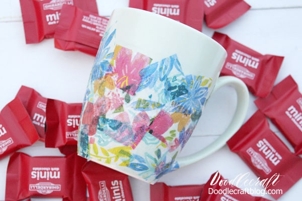 Mod Podge Napkin Mug Handmade Gift Idea!