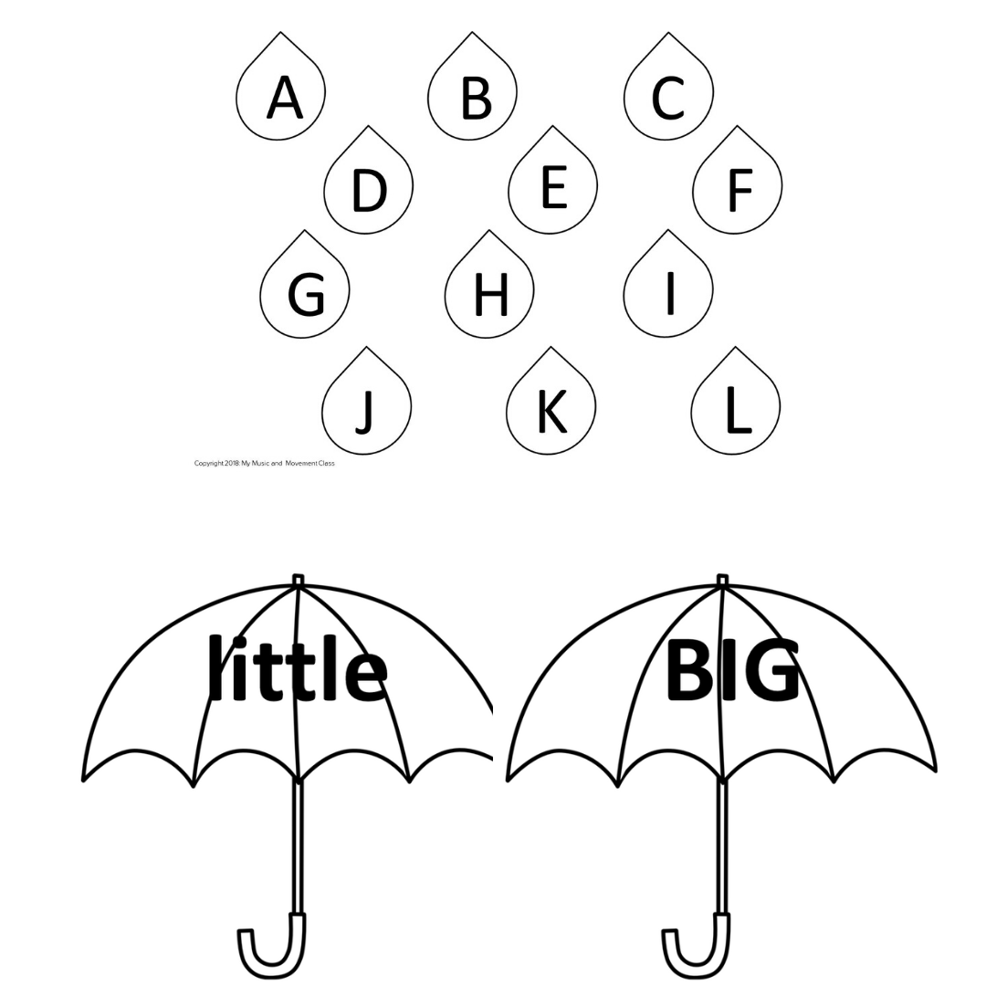 My Music and Movement Class: Raindrop Letters