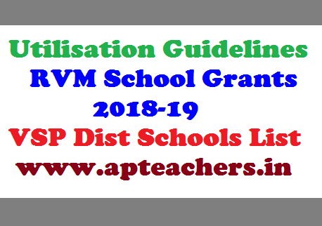 RVM School Grants 2018-19 Visakha Dist Schools List | APTEACHERS Website