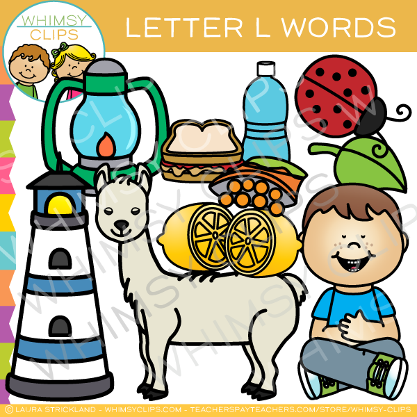 Letter L Words Clipart - Letter Format