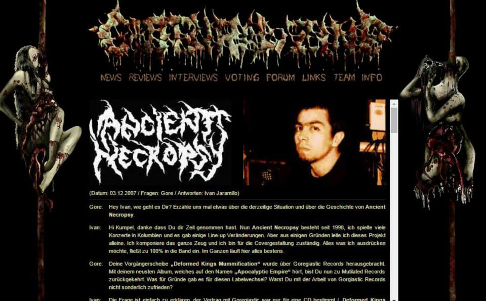Ancient Necropsy Official Website | Brutal Death Metal