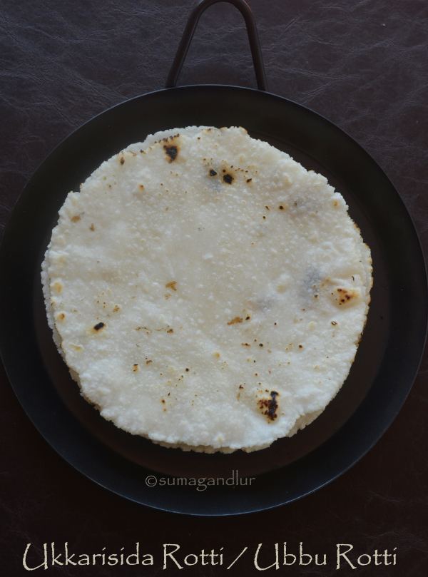 Veggie Platter: A - Z Karnataka Recipe Series ~ U for Ukkarisida Rotti ...