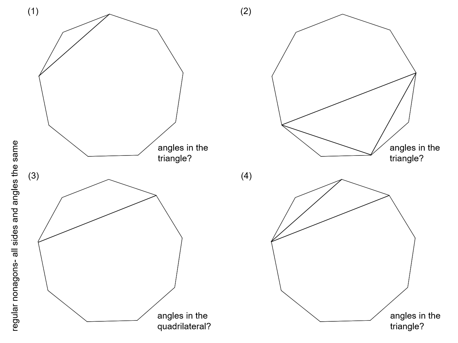 MEDIAN Don Steward mathematics teaching: nonagon appreciation