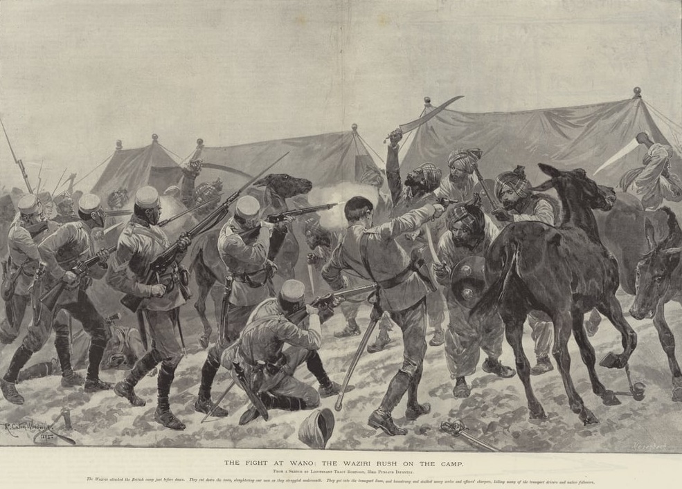 History of Pashtuns: Fight at Wana (South Waziristan) : Wazir tribesmen ...