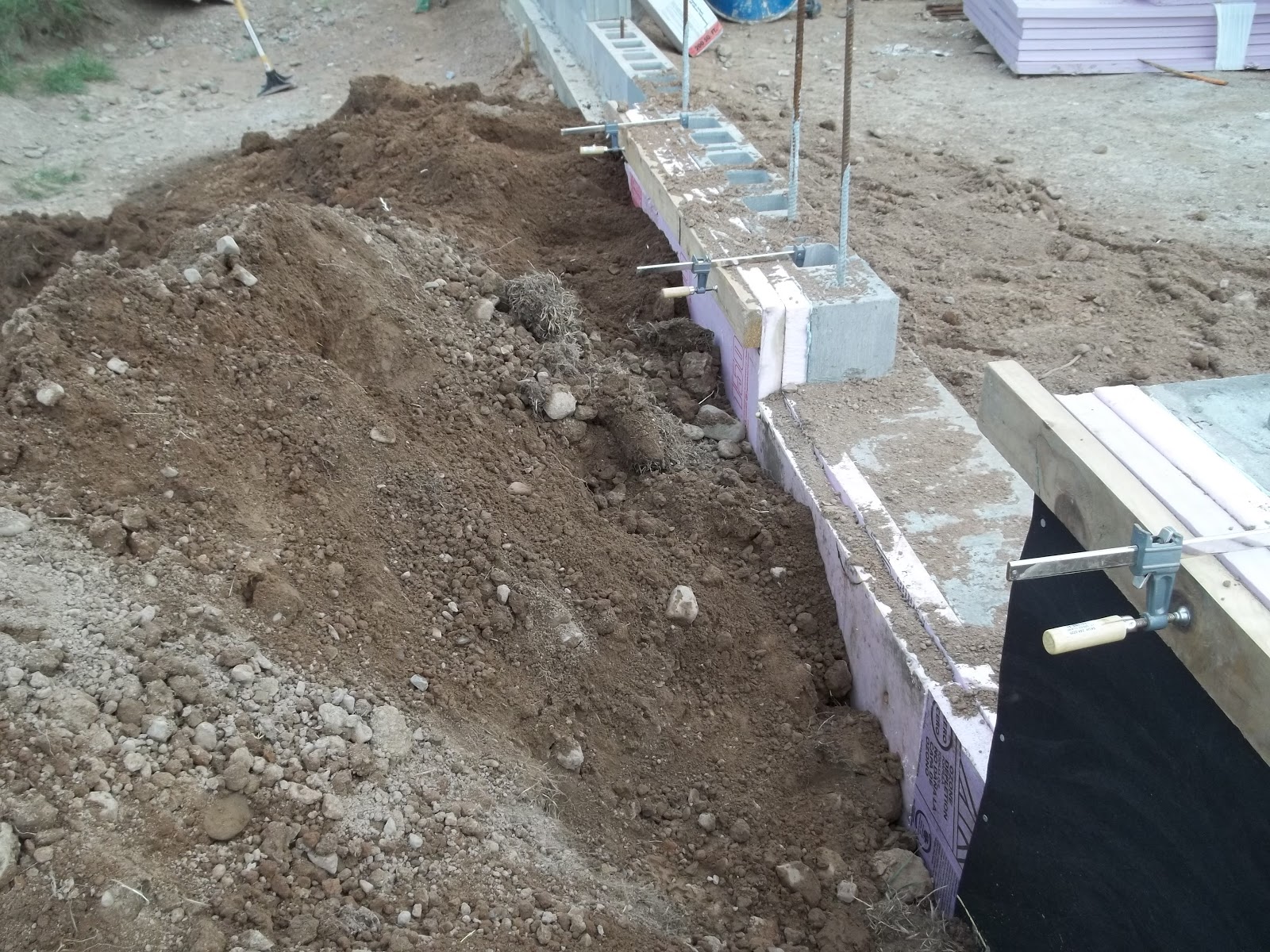 A Less Stress Life: Backfilling the frost footings