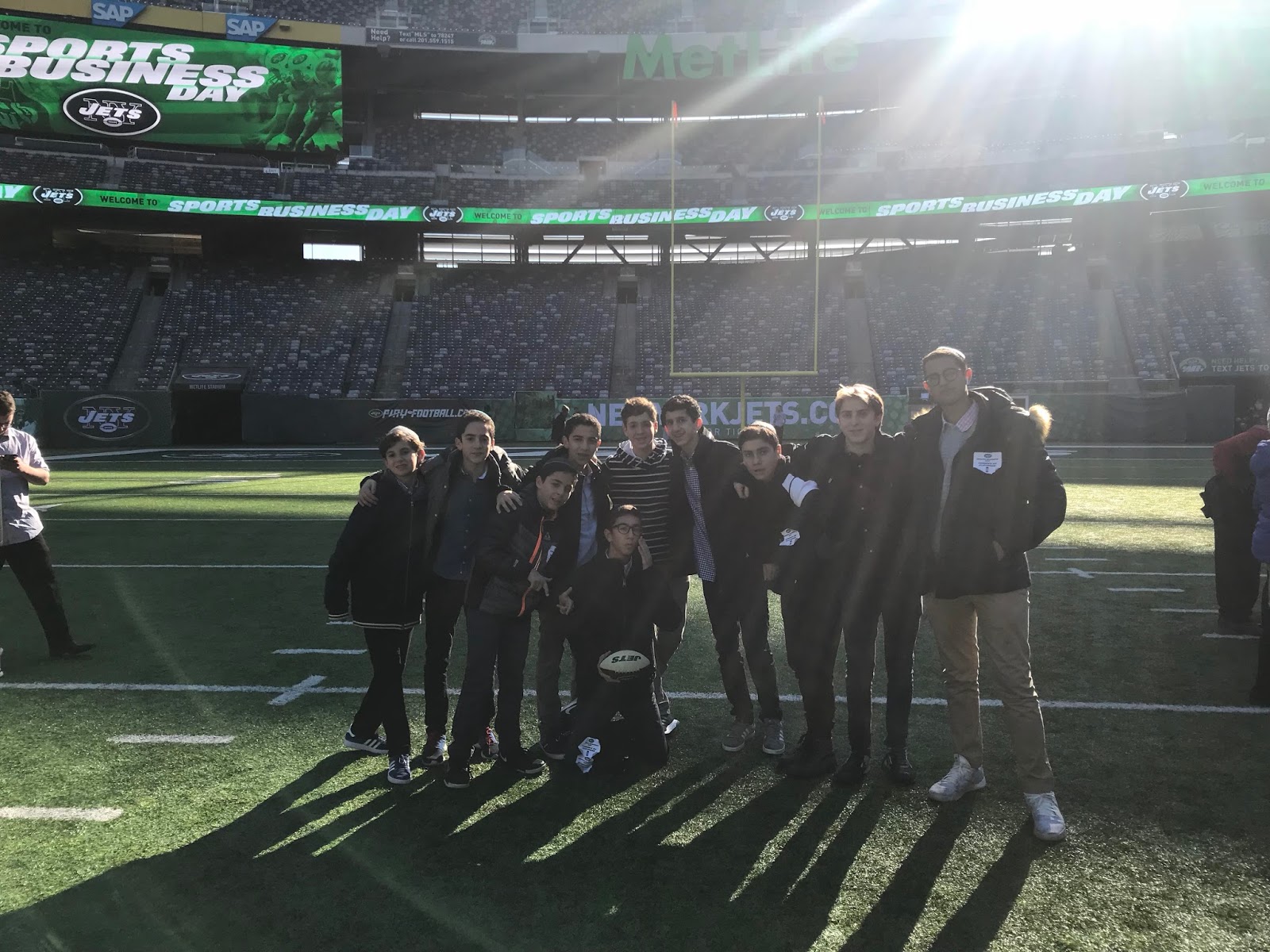 My Flatbush Life: Flatbush Students Attend NY Jets Sports Business Day