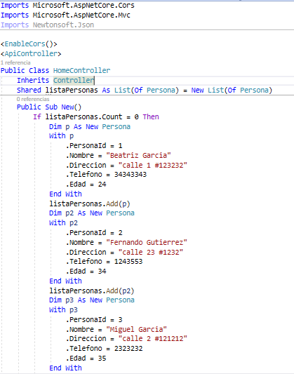 Ligth Knight Web Api Con Net Core En Vbnet Y Angular Parte I Web Api