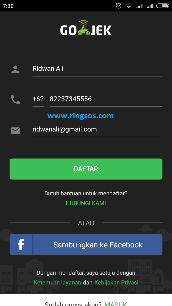 Cara Pesan Gojek Pertama Kali - Daftar Aplikasi Gojek | Nanapedia