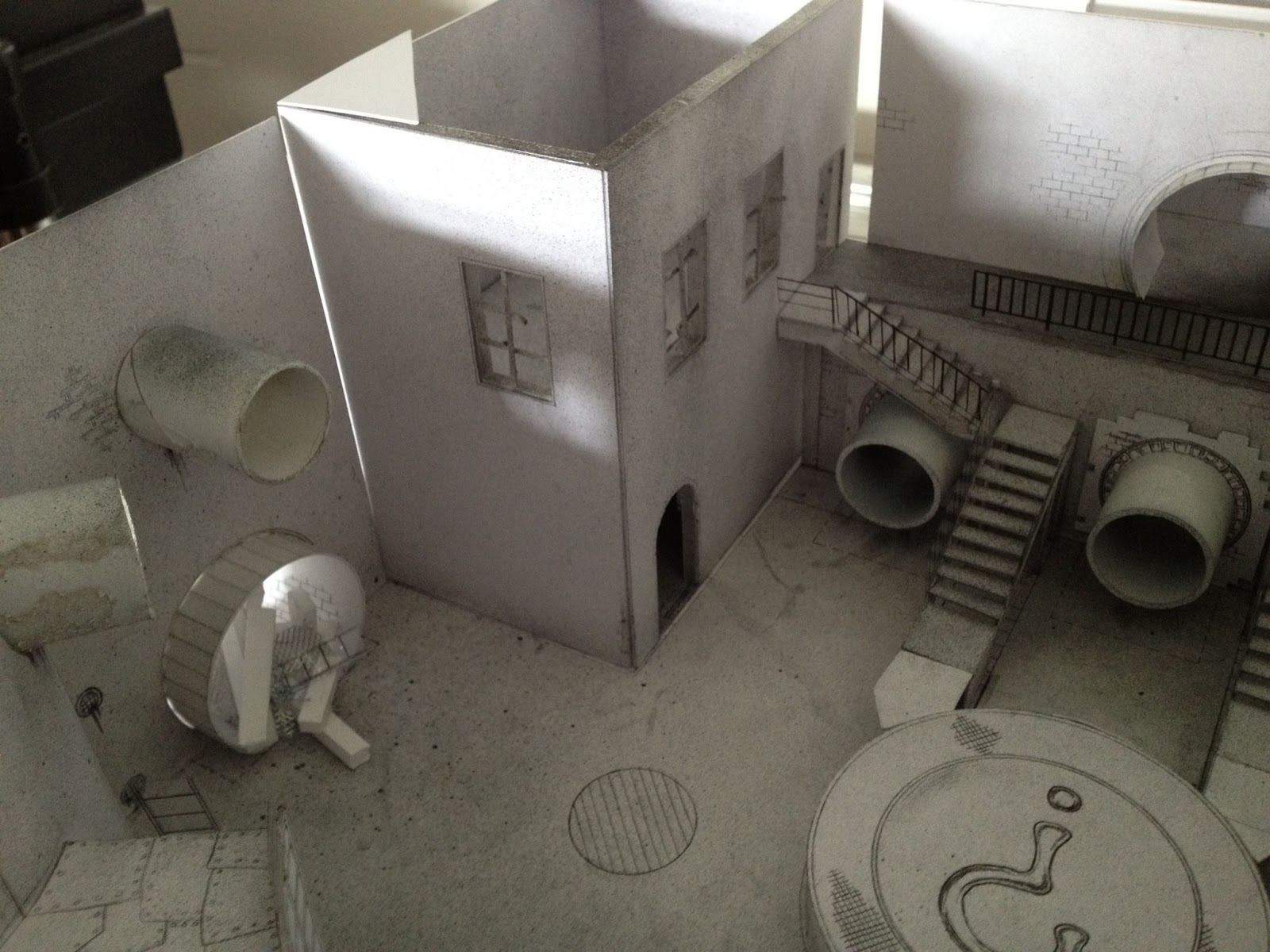 Daniel Gubba - Set and Props.: Design for Film - Batman: The Riddler's Lair