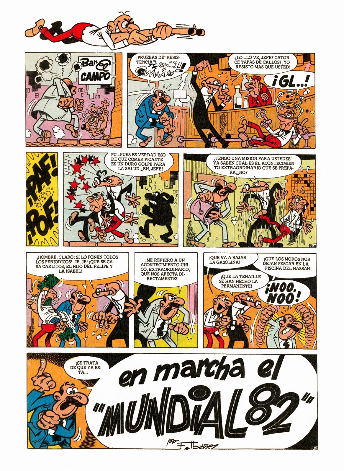 Galicia Comic: Colección OLÉ! 235 - Mortadelo y Filemón, con Rompetechos. En marcha el Mundial 82