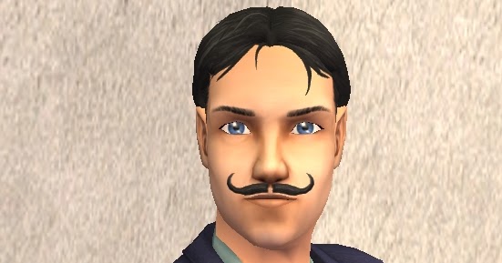 TheNinthWaveSims: The Sims 2 - BV Handlebar Mustache, Mustache Only (BV ...