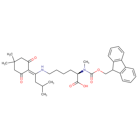 Peptidochem: Fmoc-N-Me-D-Lys(ivDde)-OH | 36334