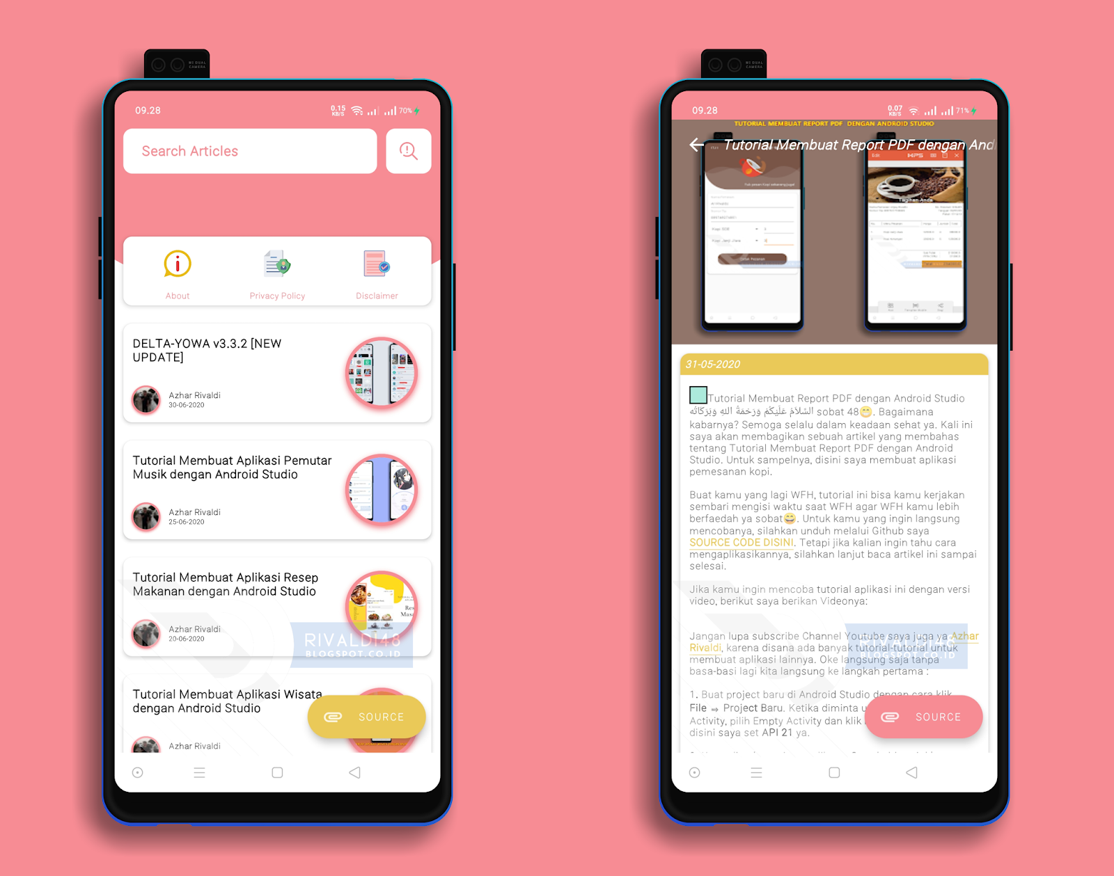 Tutorial Menggunakan Blogger API v3 dengan Android Studio - Rivaldi 48