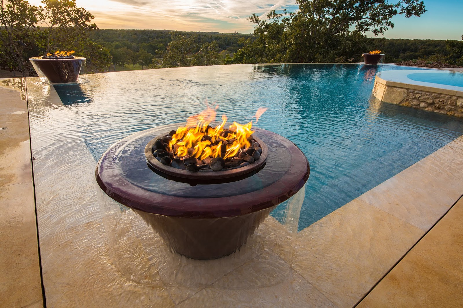 Are you aware of the two Main Pool Fire Bowls?