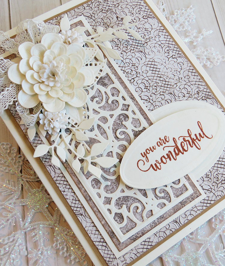 Victorian Paper Queen: You are wonderful card