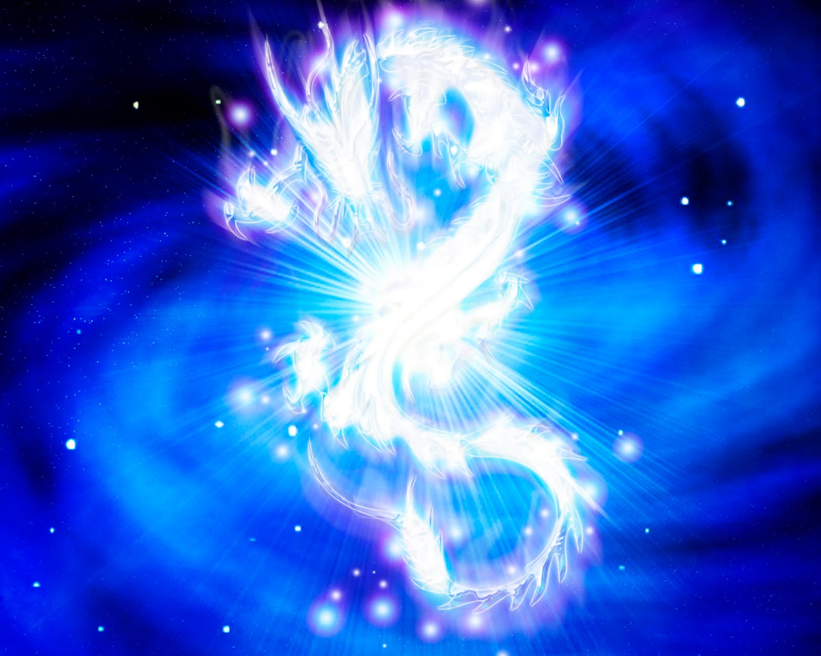 I-CHING AYU: Cosmic dragon with celestial sparkling