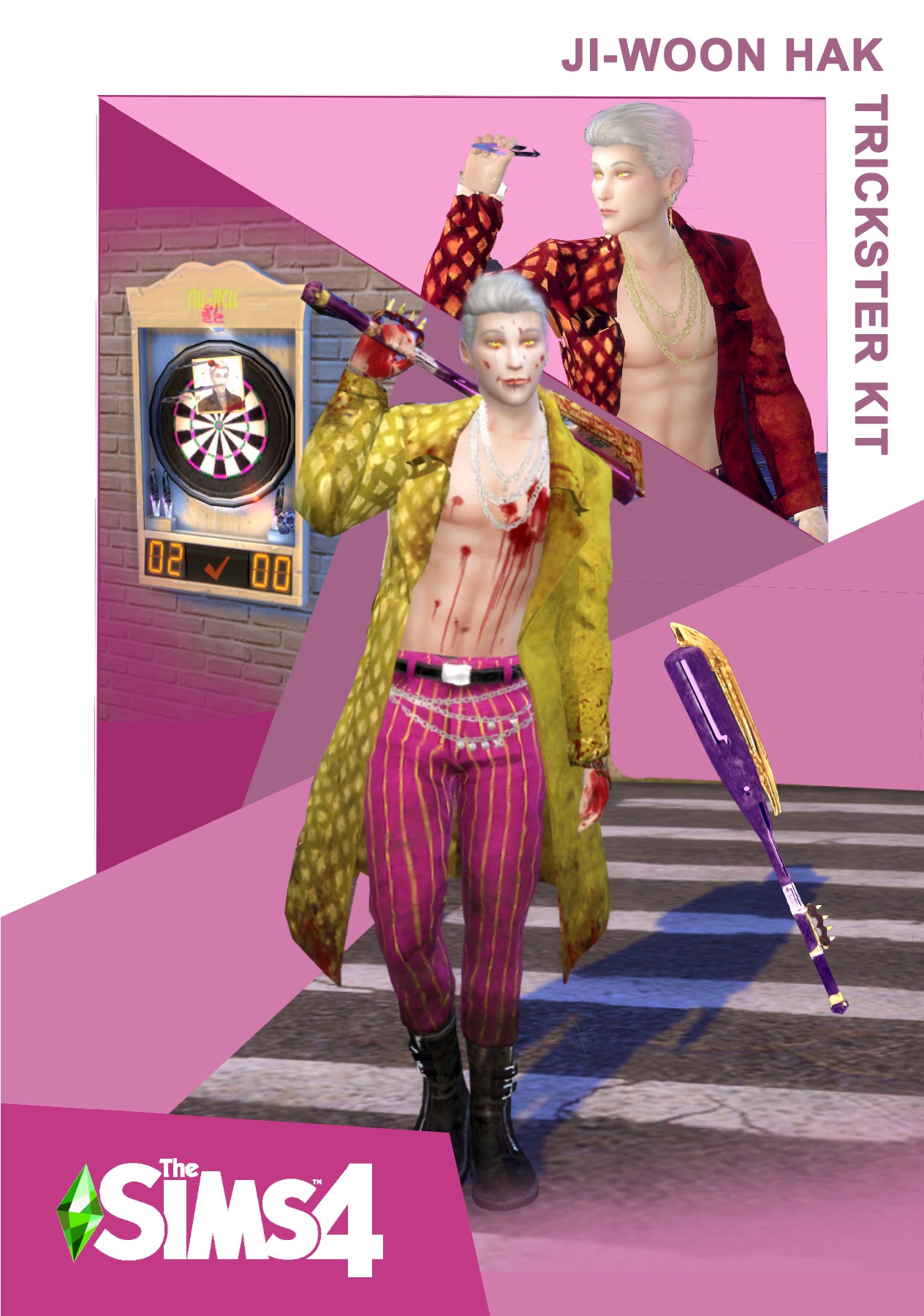 Dead by Daylight Trickster Sims 4 Fan Kit [ Ji-Woon Hak ] Sims 4 CC ...