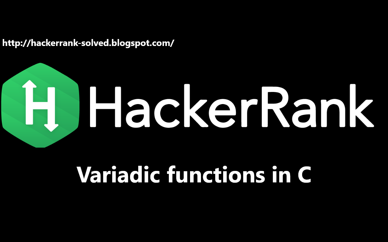 Variadic Functions In C Hackerrank Solution Hackerrank Solutions