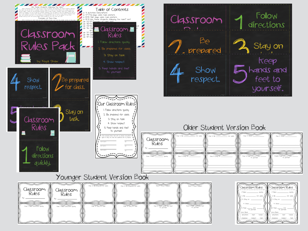Learning Adventures: Classroom Rules Pack