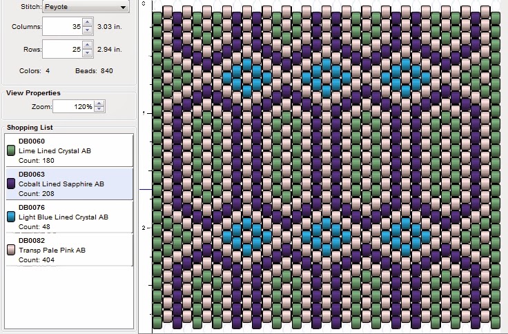 Imaginesque: Beading: Peyote Stitch Pattern 11