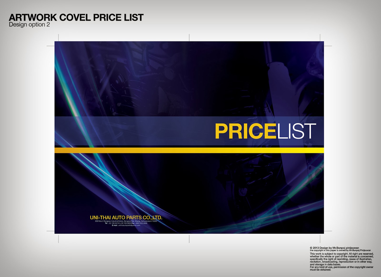 POJ_SHOWCASE DESIGN: Catalog Price List Artwork Design