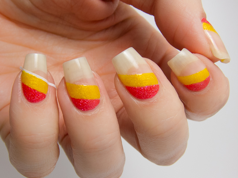 OPI Brazil Textures Rainbow Nail Art